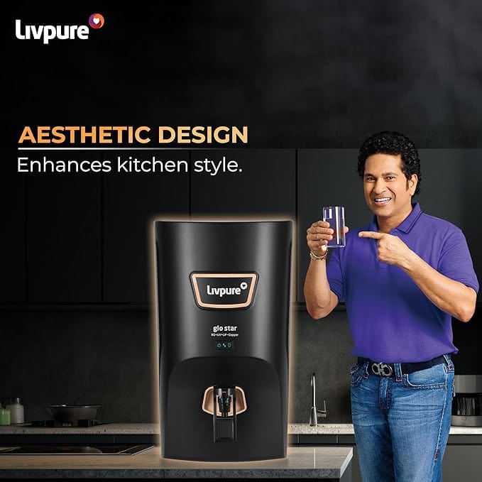 Livpure Glo Star Copper Water Purifier | Free Standard Installation