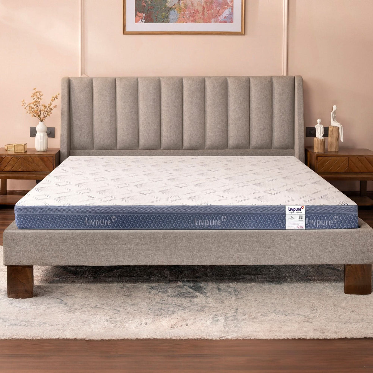 Livpure Smart ORTHO PRO+ MEMORY PROFILE with S-Shape HR Foam Mattress