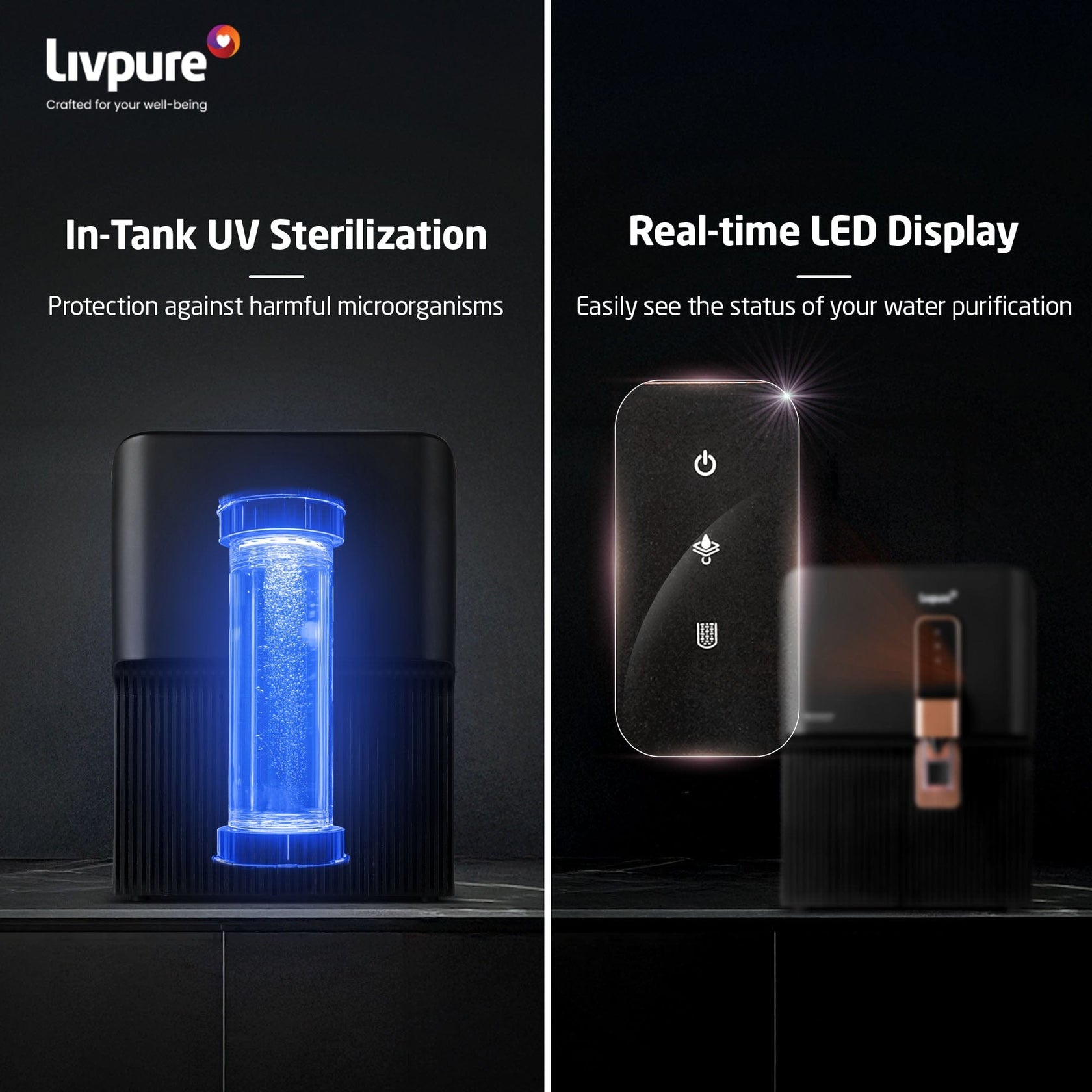Livpure Eterna Premia RO+UV+Copper+Alkaline Water Purifier