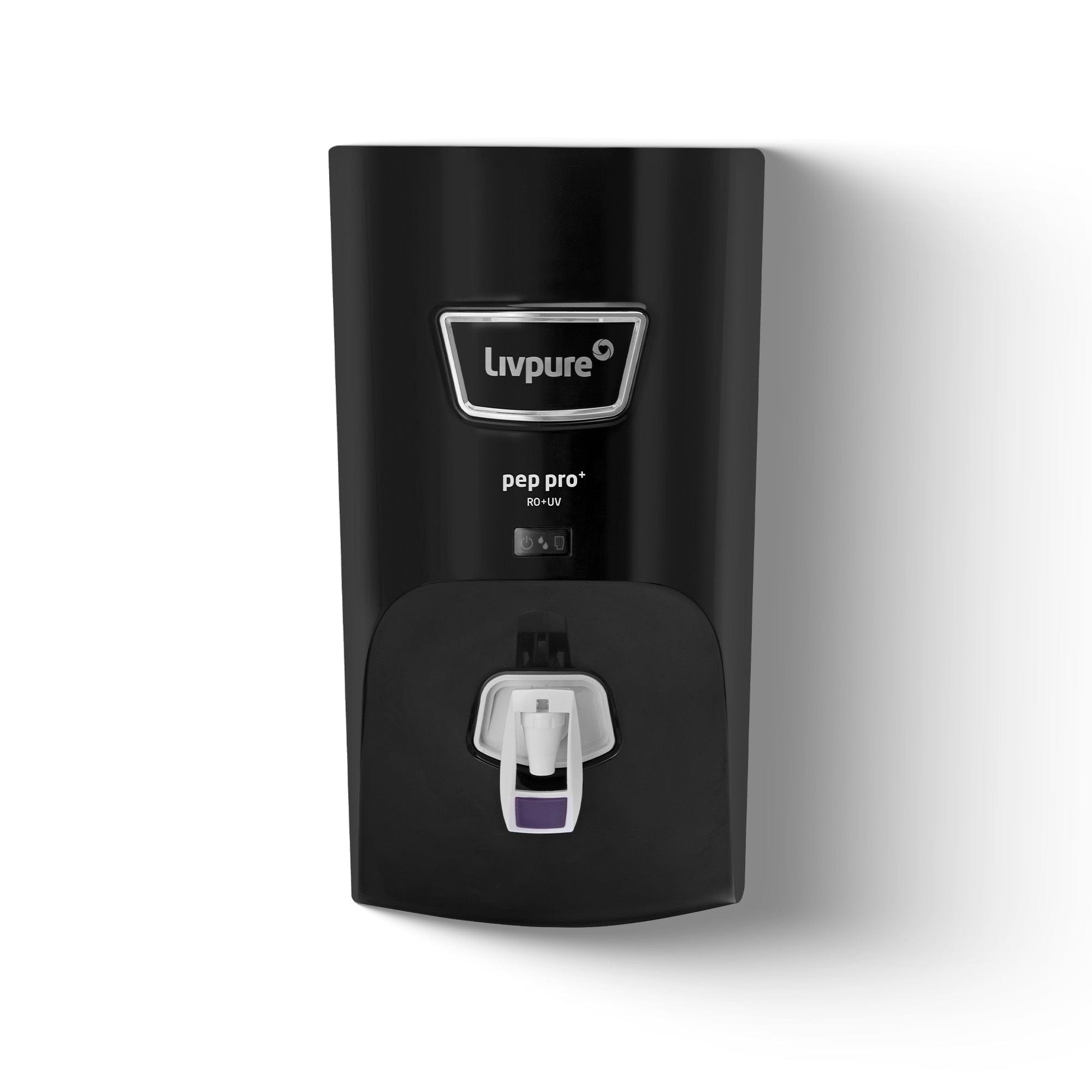 LIVPURE LIV-PEP-PRO-PLUS+ 7 L RO + UV + UF Water Purifier (Black) – Livpure